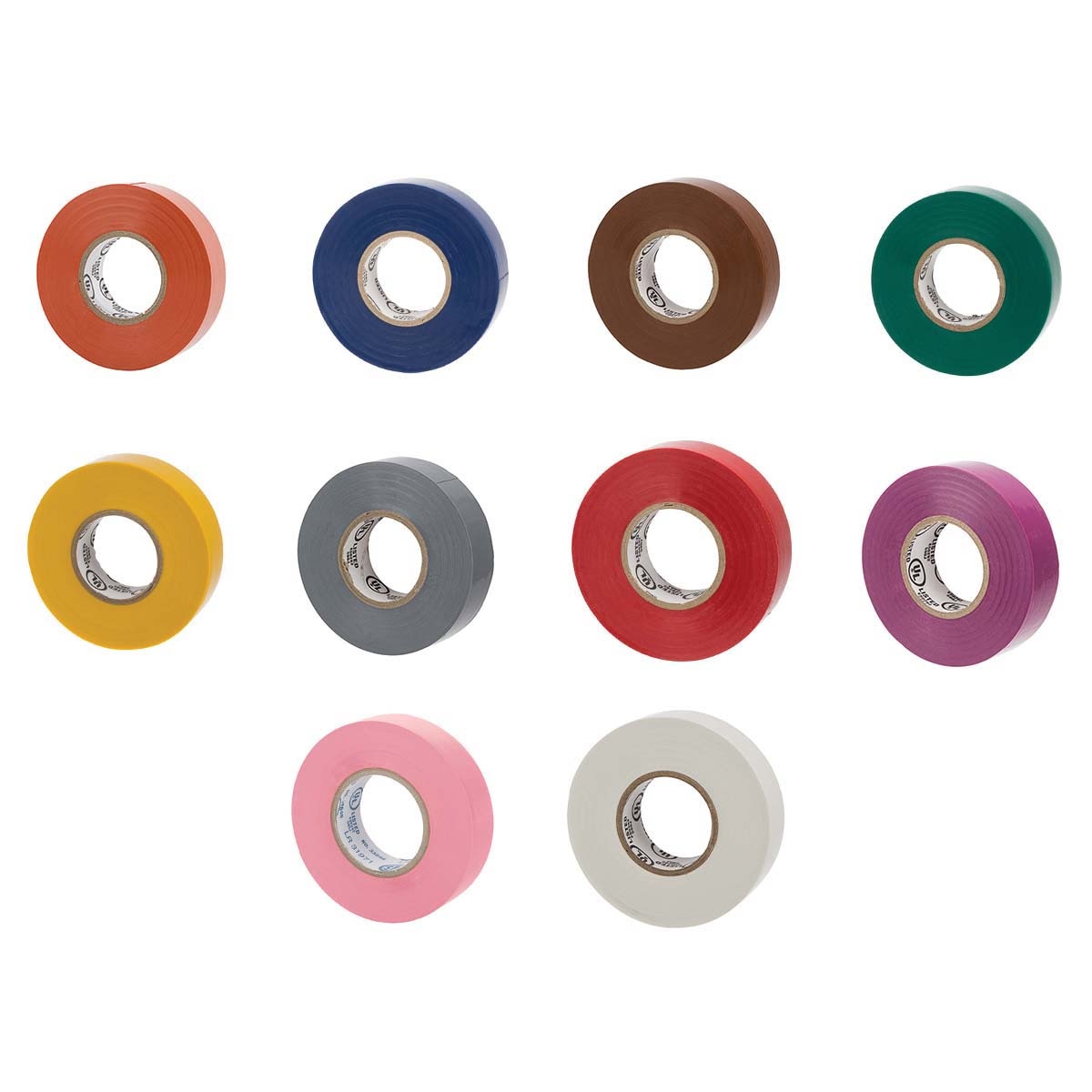 Ten Color Electrical Tape Kit - 1 Roll EA | ASK Tower Supply