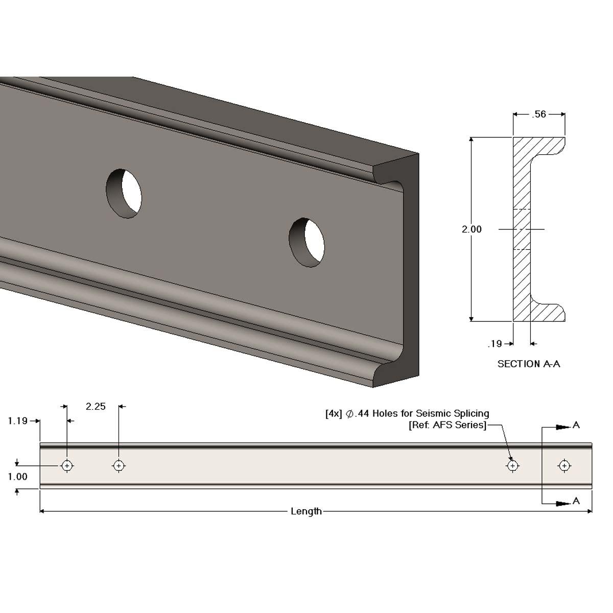 Cable Support Auxiliary Frame Channel | ASK Tower Supply