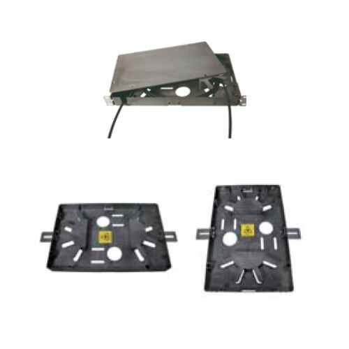 Huber Suhner Fiber Overlength/Slack Box, 1RU, Black | ASK Tower Supply