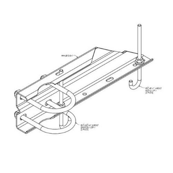 ASK Tower Supply 12 Inch Waveguide Bridge Support Bracket with Hardware