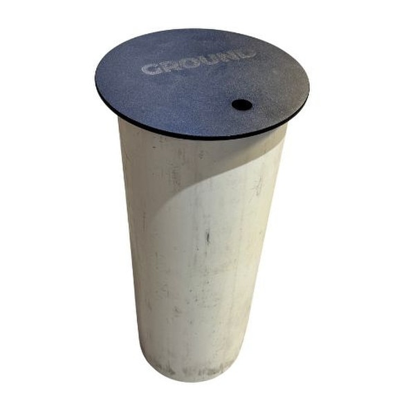 Ground Inspection Test Well with PVC Riser and Steel Lid for Electrical ...
