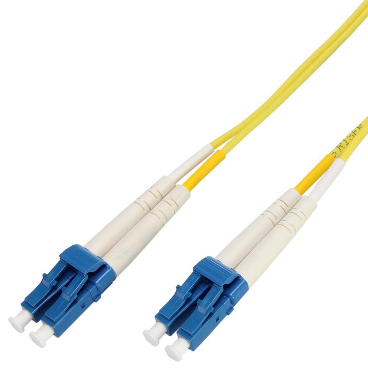 Fiber Jumper, OS2, SM, Duplex, Yellow, 3M, LC-LC | ASK Tower Supply